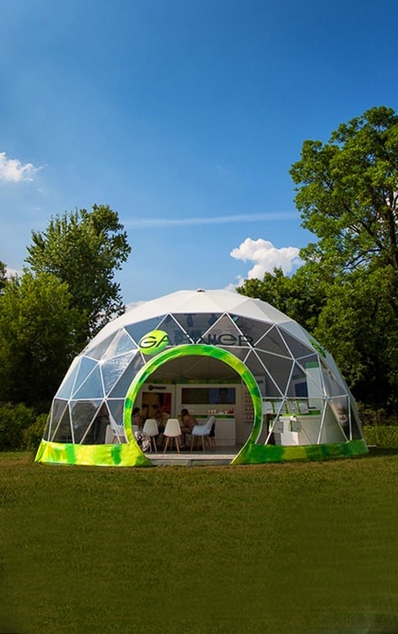 Geodesic dome tent - Spherical dome tents for rent and purchase
